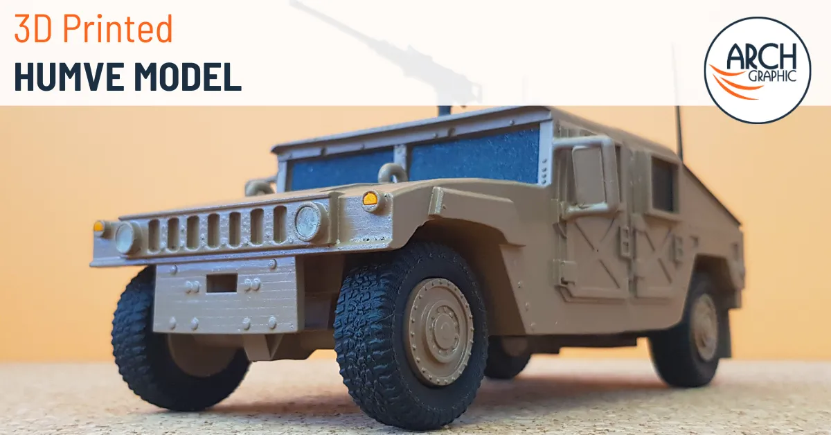 3d printed military humve model