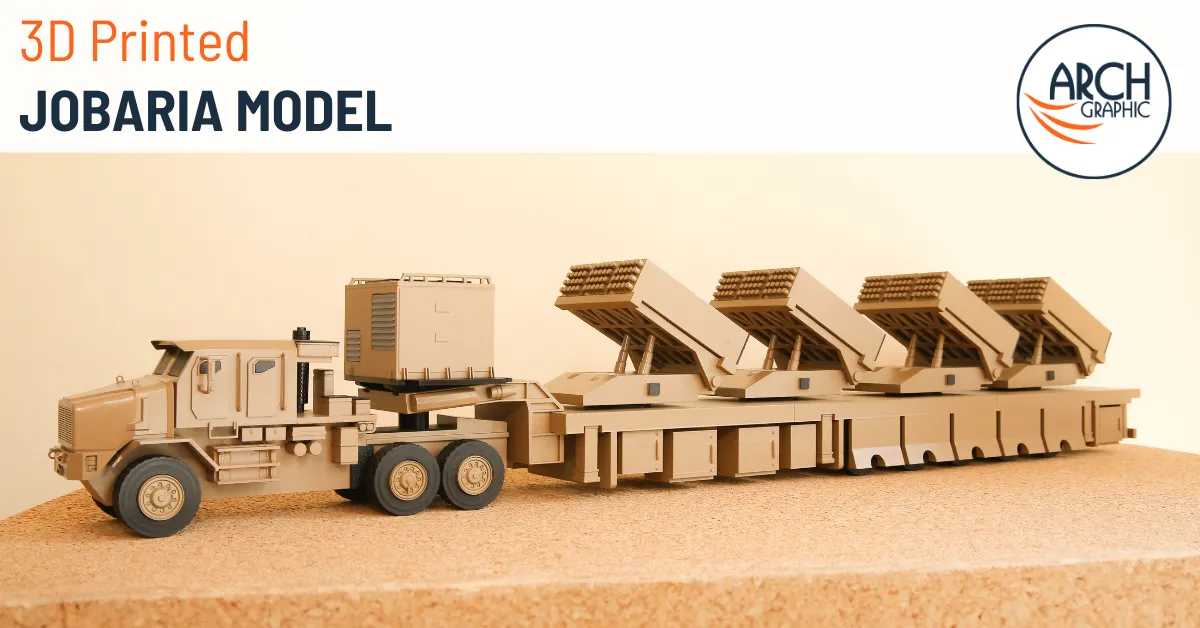 3d printed military jobaria system model